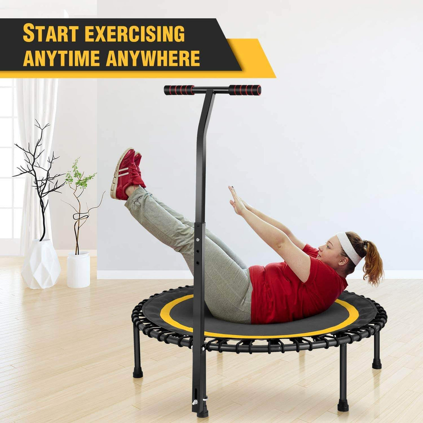 Flexi Muscles – Rebounder Fitness Trampoline with Handle