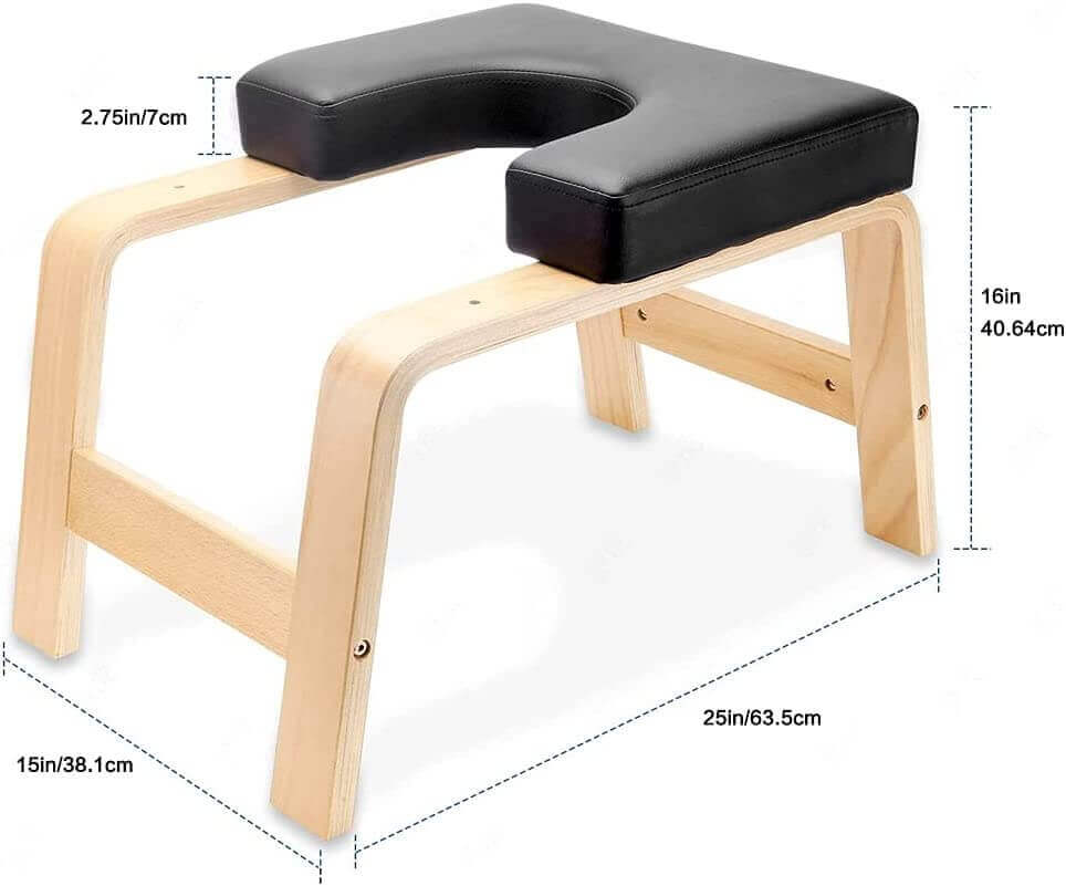 Flexi Muscles - Yoga Headstand Bench with Sturdy Wood Frames