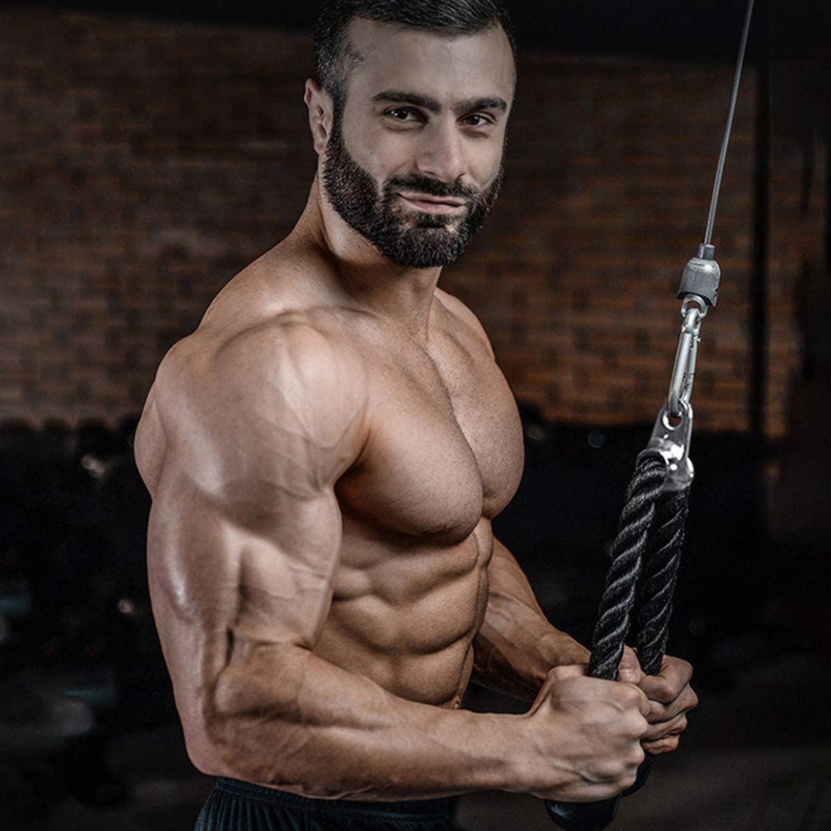 Tricep Pull Down Rope for Cable Machine.