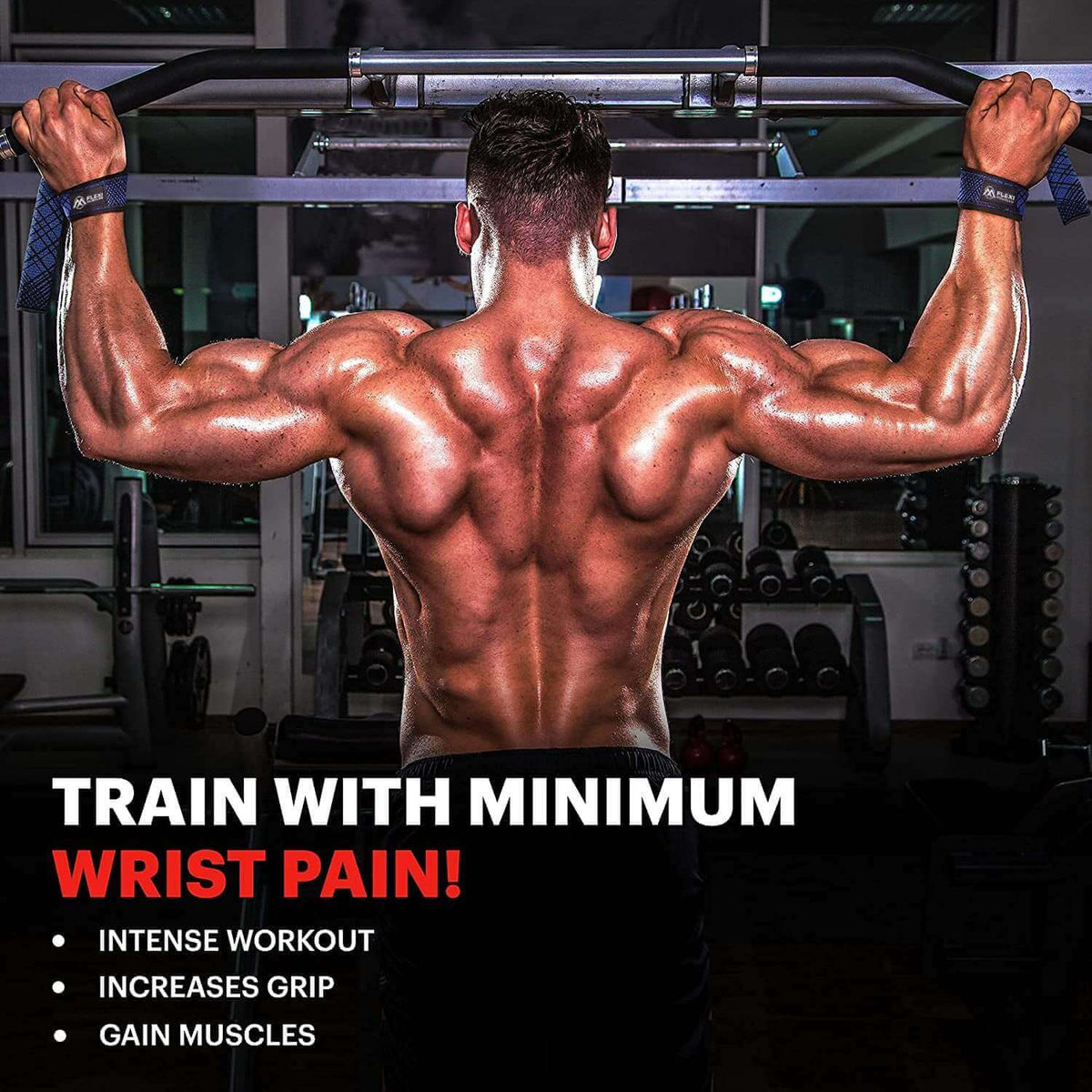 Flexi Muscles - Lifting Wrist Straps for Weightlifting