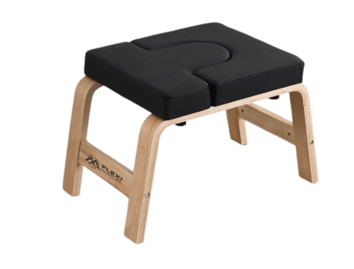 Flexi Muscles - Yoga Headstand Bench with Sturdy Wood Frames